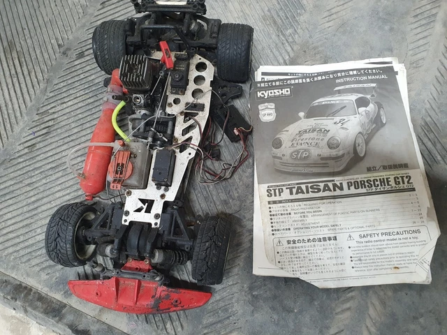 1996 VINTAGE KYOSHO Super Ten GP 4WD Nitro RC Car SPARES REPAIRS PARTS ...