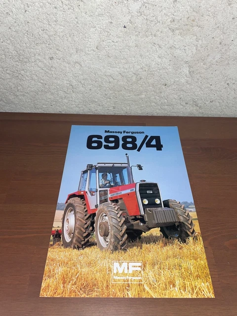 BROCHURE PROSPEKT PROSPECTUS TRACTEUR MASSEY FERGUSON 698/4 tractor-john deere EUR 4,99 ...