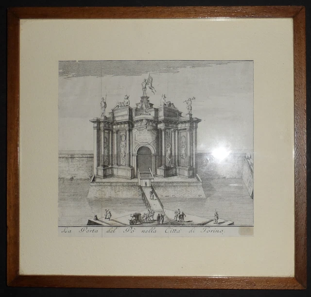 1753-LA PORTA DEL Po' Nella Citta' Di Torino, Con Cornice-Dedica Nel ...
