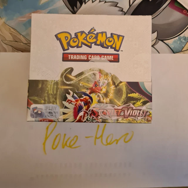 ENSEMBLE DE BASE écarlate et violette Pokémon boîte de rappel (36 paquets) #19 EUR 115,06 ...