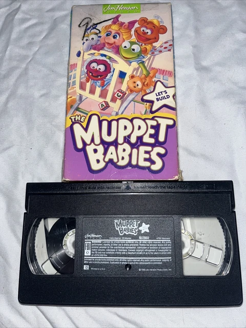 THE MUPPETS 6 Book 1 VHS LOT Muppet Babies VHS + 2 Book Muppets Take ...
