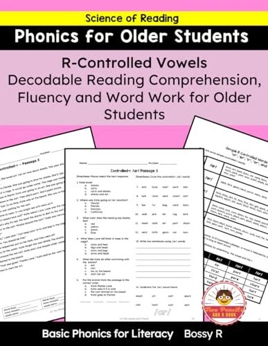 R-CONTROLLED VOWELS DECODABLE Reading Comprehension, Fluency and Word ...
