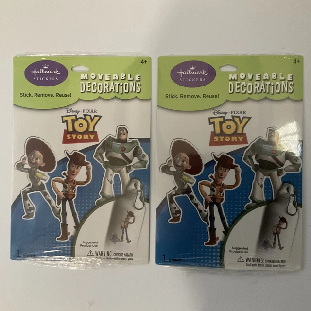 DISNEY PIXAR TOY Story Stickers Moveable Stickers Reusable Removable ...