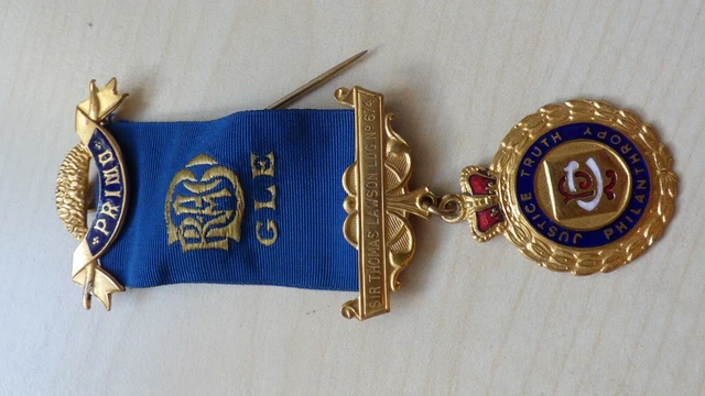 SIR THOMAS LAWSON Lodge No 674 Alfred Collins 1946 RAOB GLE Jewel ...