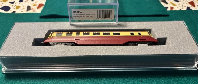 GRAHAM FARISH 371-627 BR (WR) Railcar Crimson & Cream (White Cab Roof ...