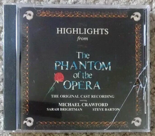PHANTOM OF THE Opera Highlights: Original Cast Recording [CD 1987 ...
