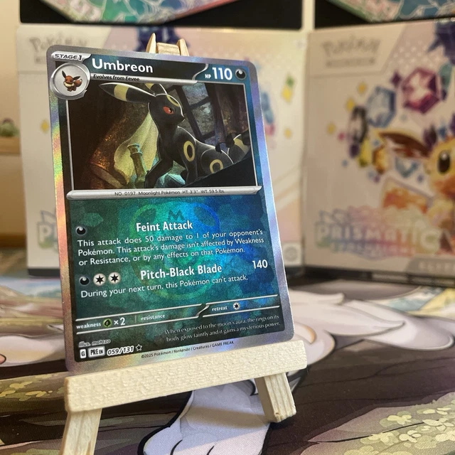 UMBREON - POKÉMON Prismatic Evolutions 059/131 Master Ball Reverse ENG £220.00 - PicClick UK
