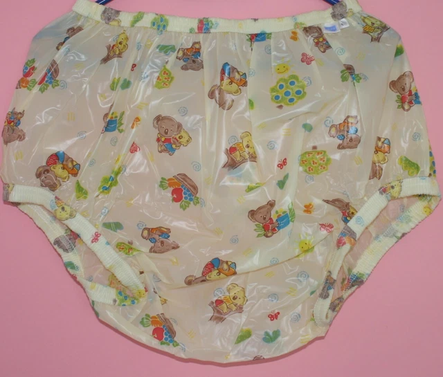 PVC ADULT BABY Incontinence Diaper Rubber Trousers Koala Little Bear ...