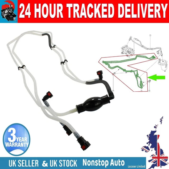 TUYAU DURITE CARBURANT Tuyau Pour Enault Clio MK2 Kangoo MK1 1.5 DCI ...