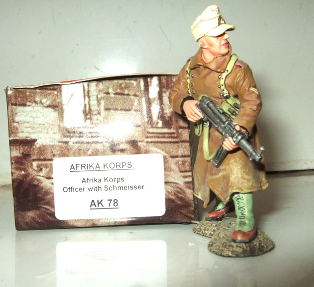 KING AND COUNTRY AK 78 Afrika Korps, Officer with Schmeisser Advances ...