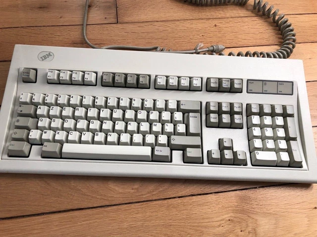 CLAVIER IBM MODEL M clicky vintage keyboard AZERTY BE BELGIUM - pour ...