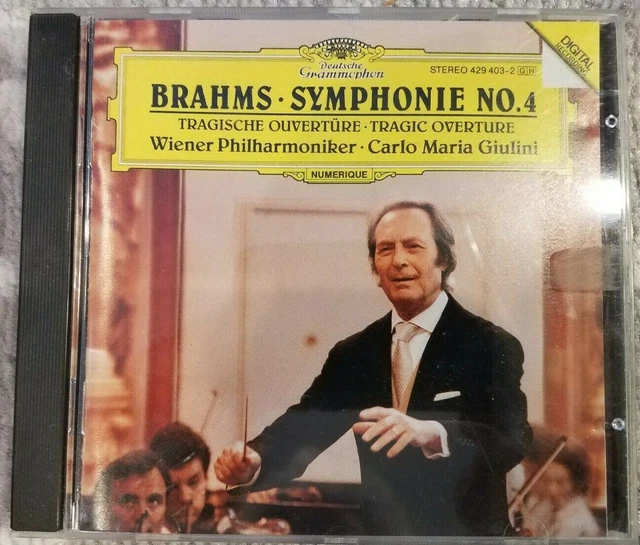 CARLO MARIA GIULINI - Brahms Symphony No.4 Wiener Philharmoniker Tragic Overture EUR 10,49 ...