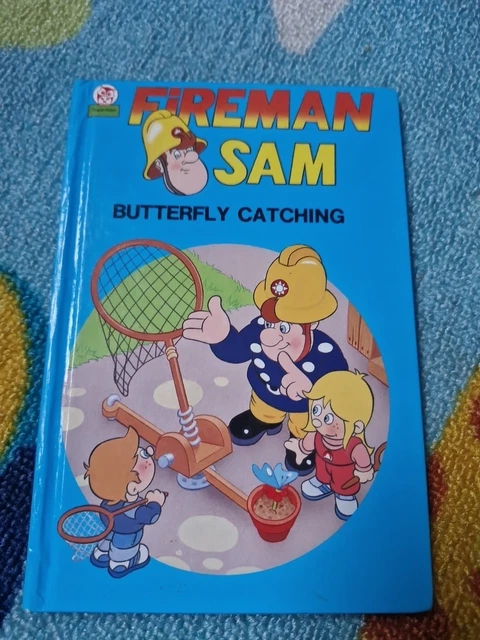 FIREMAN SAM BOOK 1986 Vintage Hardback Edition Written & Drawn By ROB ...