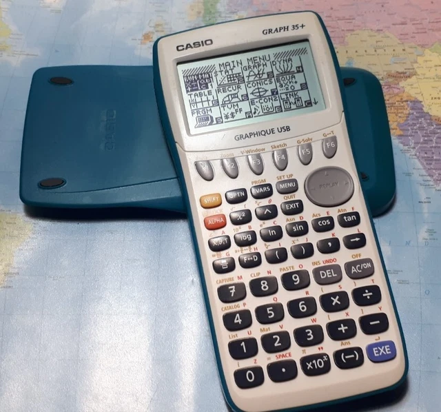 CALCULATRICE GRAPHIQUE CASIO GRAPH 35+ GRAPHIQUE USB /+ piles neuve ...