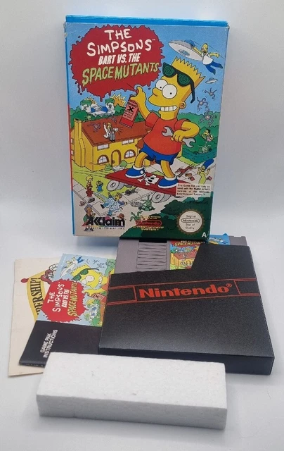 THE SIMPSONS BART VS The Space Mutants - Nintendo NES - Box Complete - PAL A £34.99 - PicClick UK