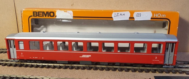BEMO HOM RhB 2nd class coach H0m B2317 £20.00 - PicClick UK