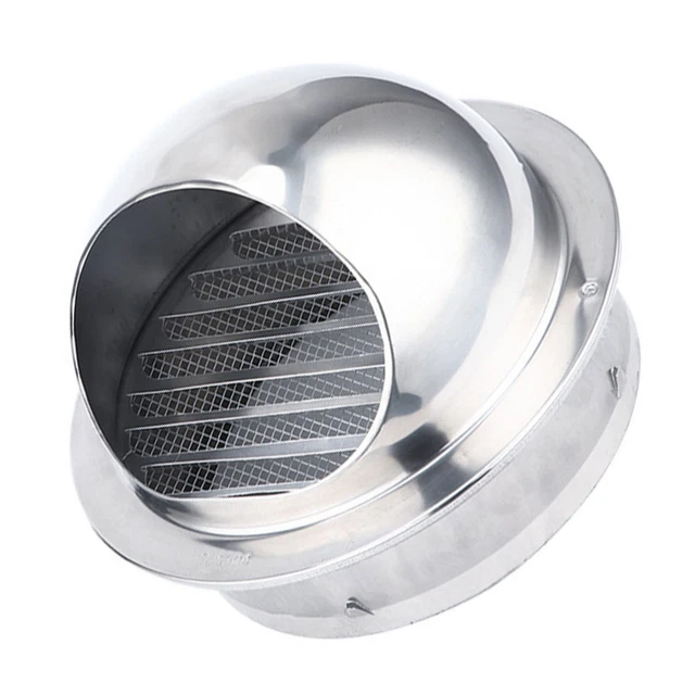 STAINLESS STEEL VENT Exhaust Cap Rain Hood Round Range Cover £7.55 ...