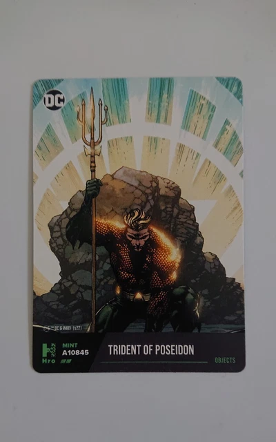 2022 DC H ro Multiverse Chapter 2 Card - Aquaman Objects - Trident of ...
