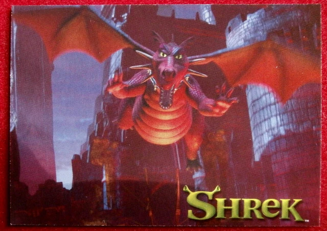 SHREK - CARD #25 - Dragon Attack - Dart Flipcards 2001 £2.99 - PicClick UK