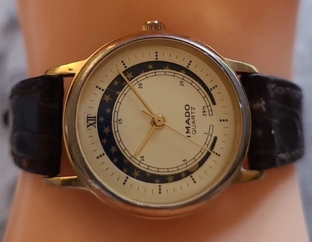 RARE VINTAGE IMADO Gents Moon Phase Quartz Watch Fully Working #50 EUR ...