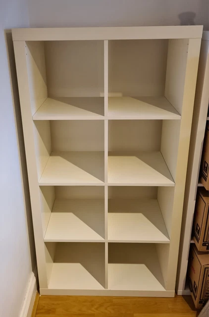 IKEA KALLAX CUBE Storage 2x4 White Shelving Unit with Cupboards £15.55 ...