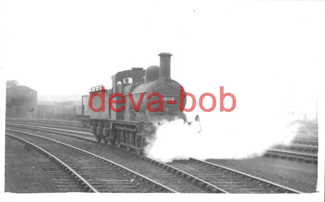 RAILWAY PHOTO LMS 2F 58116 Barrow in Furness Shed Midland Johnson 0-6-0 ...