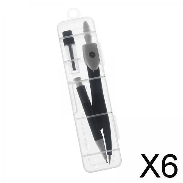 6X PROFESSIONAL COMPASS for Geometry, Metal Compasses Circle Drawing ...