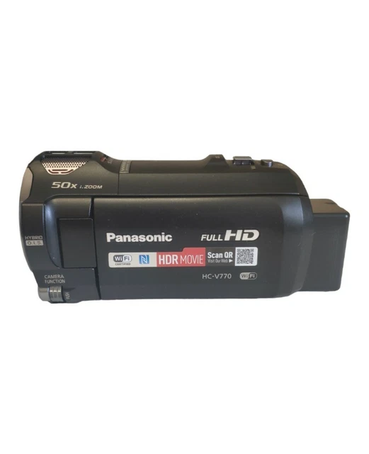PANASONIC HC-V770/FHD/HDR FILM/WI-FI/50XIZOOM/29,5 mm LARGO/SDHC ...