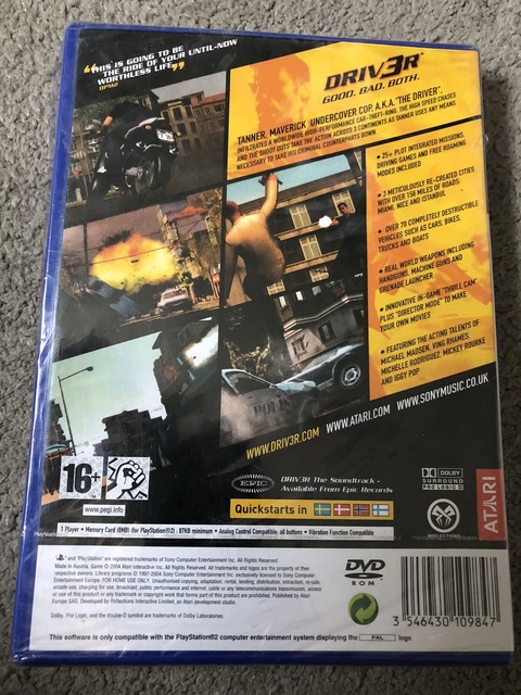 DRIVER 3 PS2 Game Brand New And Sealed Atari Uk Pal Region 2 Genuine £ ...