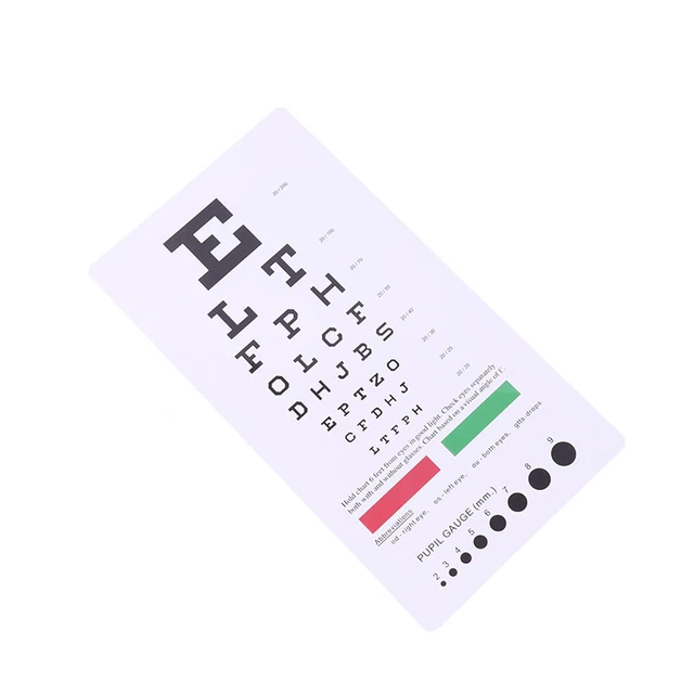 TABELLA PER TEST della vista standard, ciondolo per esame visivo da ...