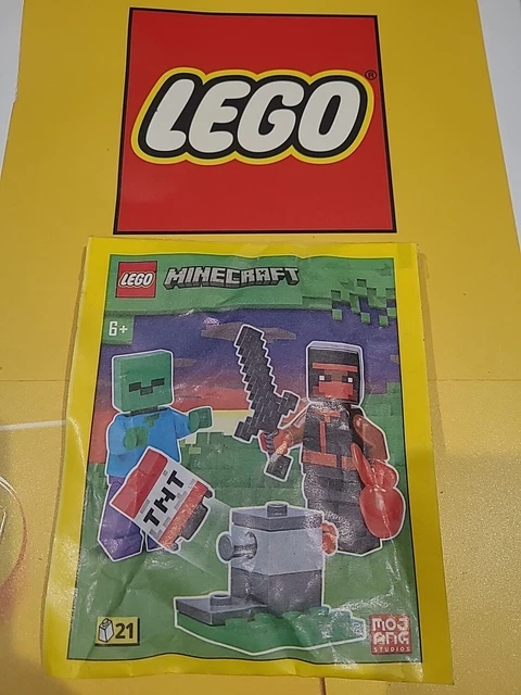 LEGO MINECRAFT NINJA, Zombie and TNT Launcher Minifigure Polybag £3.99 ...