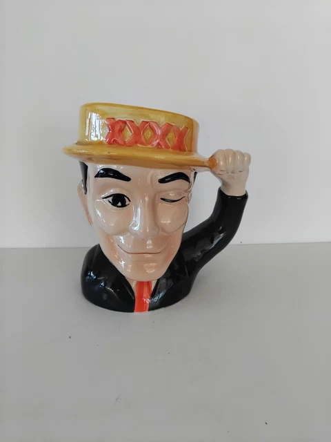 VINTAGE XXXX CASTLEMAINE Mr Fourex Toby Ceramic Beer Mug Australian ...