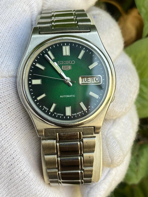 VINTAGE SEIKO 5 Men's Automatic Watch 7009 Day/Date £12.68 - PicClick UK