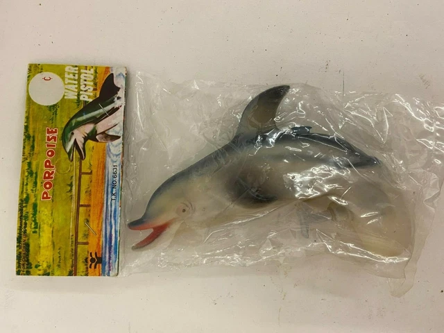 FLIPPER KNOCK OFF Vintage 1960's Dolphin Plastic Toy Squirt Water Gun ...