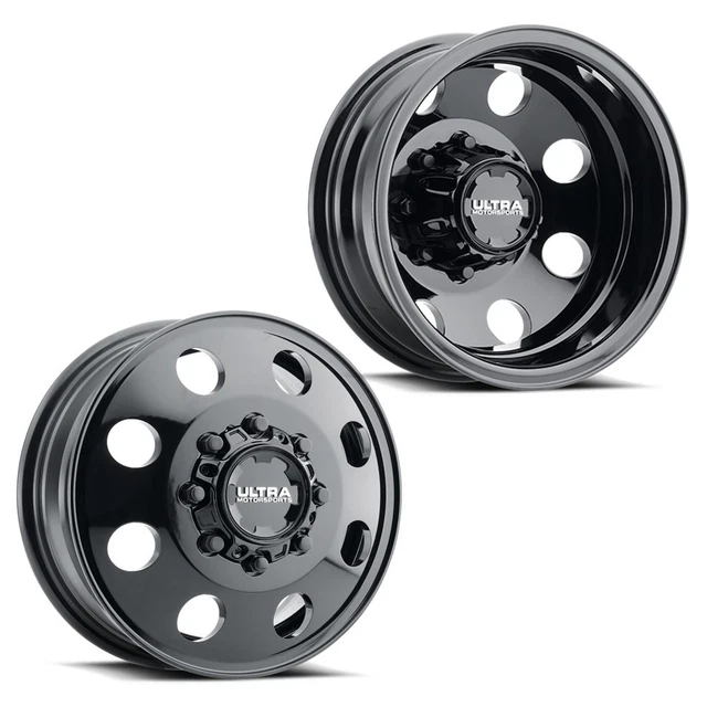 16X6 ULTRA 002BK Modular Black 99-04 FORD DUALLY Wheels 8x170 Set of 4 ...