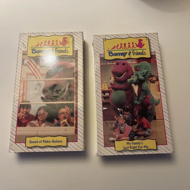 BARNEY & FRIENDS The Queen Of Make-believe Time Life VHS RARE My Family ...