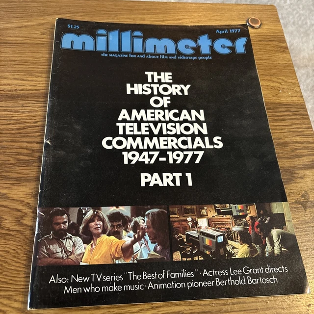 MILLIMETER MAGAZINE APRIL 1977 American Television Commercials 1947 ...