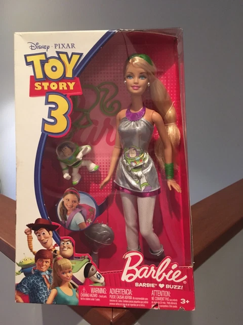DISNEY PIXAR TOY Story 3 Barbie Loves BUZZ Disney Doll set $19.95 ...