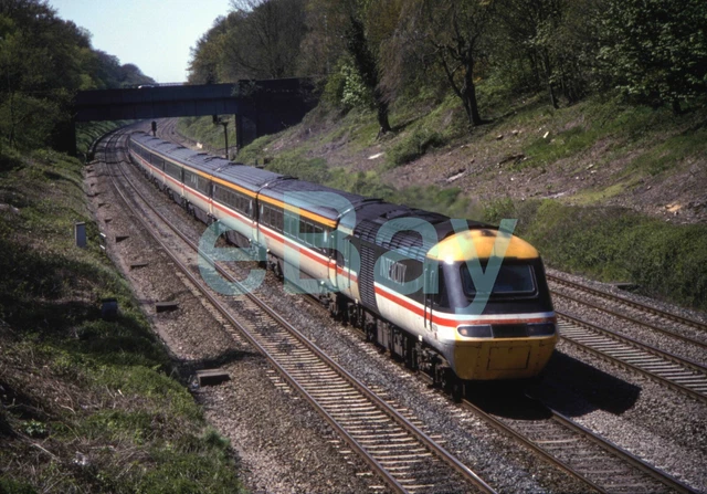 35MM RAILWAY SLIDE of Class 43 HST 43124 @ Woodley Copyright to Buyer £ ...