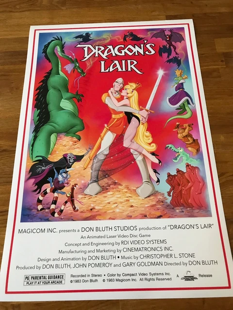 POSTER DRAGON'S LAIR 650mm x 430mm bit bigger than A2 EUR 4,67 ...