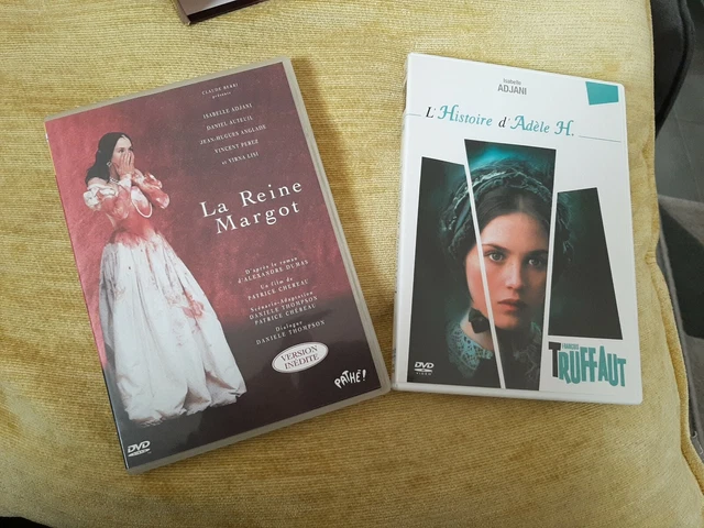 COFFRET DVD L'HISTOIRE d'Adèle H + La Reine Margot Isabelle Adjani ...
