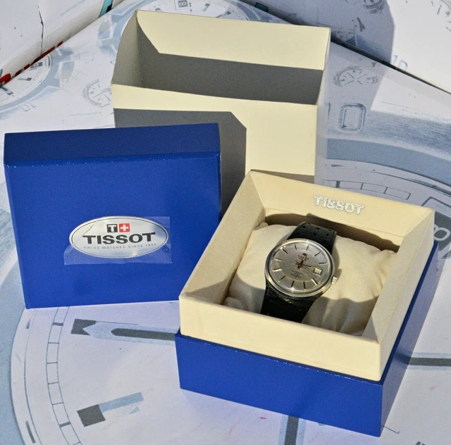 TISSOT SEVEN AUTOMATIQUE Acier '70 NOS Fonds D'Actions Neuf Avec Boîtier EUR 801,50 - PicClick FR