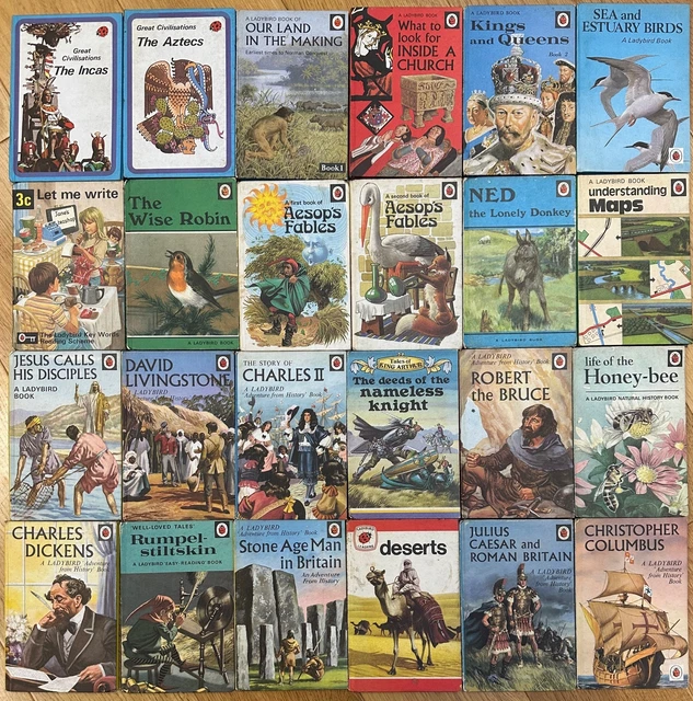 VINTAGE LADYBIRD BOOKS -25 titles highly collectible 50s/70s Charles ...
