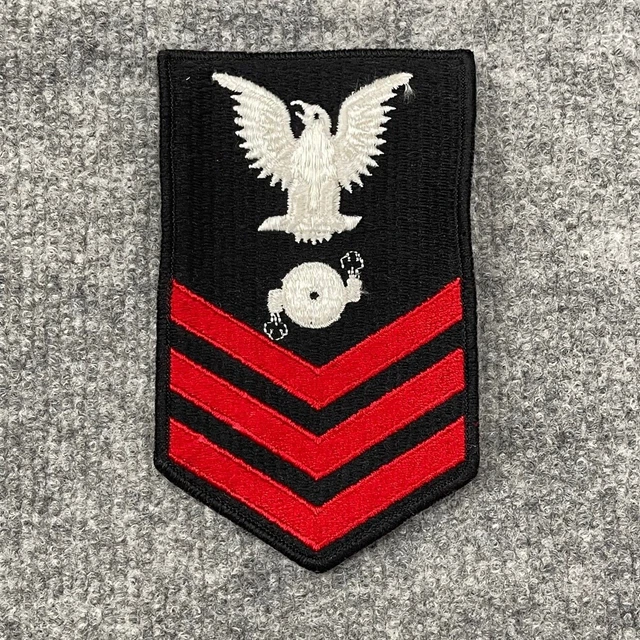 US NAVY PETTY OFFICER 1st CLASS (E6) RATING BADGE,BOILER TECHNICIAN (BT ...