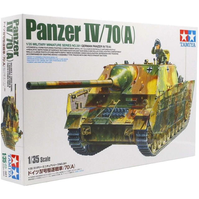 TAMIYA 1:35 PANZER IV/70 (A) German Tank Destroyer Military Model Kit ...
