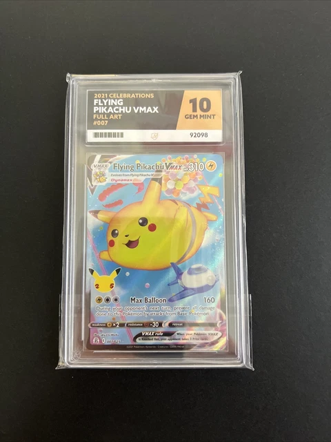 FLYING PIKACHU VMAX 007/025 Celebrations Full Art Pokemon Card GEM MINT ...