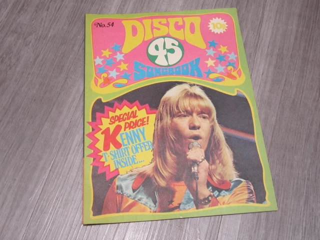 VINTAGE DISCO 45 song book magazine ,no54 ,1975 ,Brian Connolly ,Sweet ...