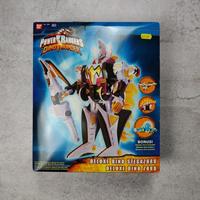 Power Rangers Dino Thunder Deluxe Dino Stegazord Complete Boxed Manual