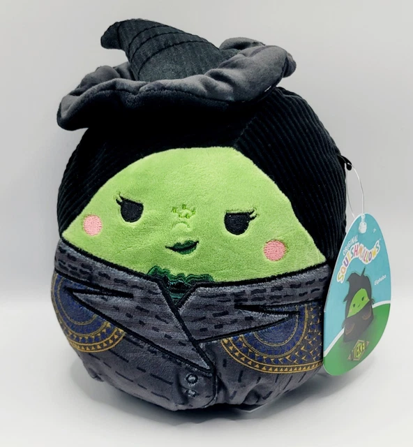 SQUISHMALLOWS WICKED FOR Good Elphaba 8" Collectible Plush Set Witch ...