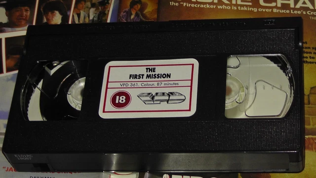 THE FIRST MISSION VHS Video Big Box Ex Rental Jakie Chan Kung Fu VPD £9 ...
